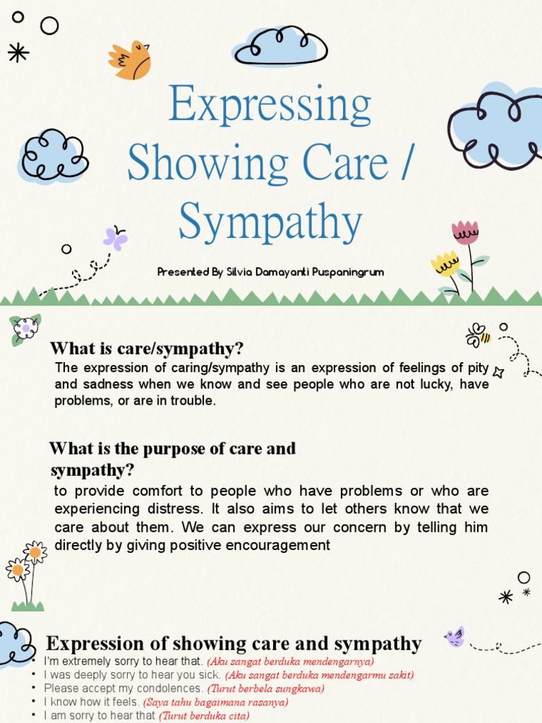 Expression Care and Sympathy | PDF | Emotions | Subjective Experience