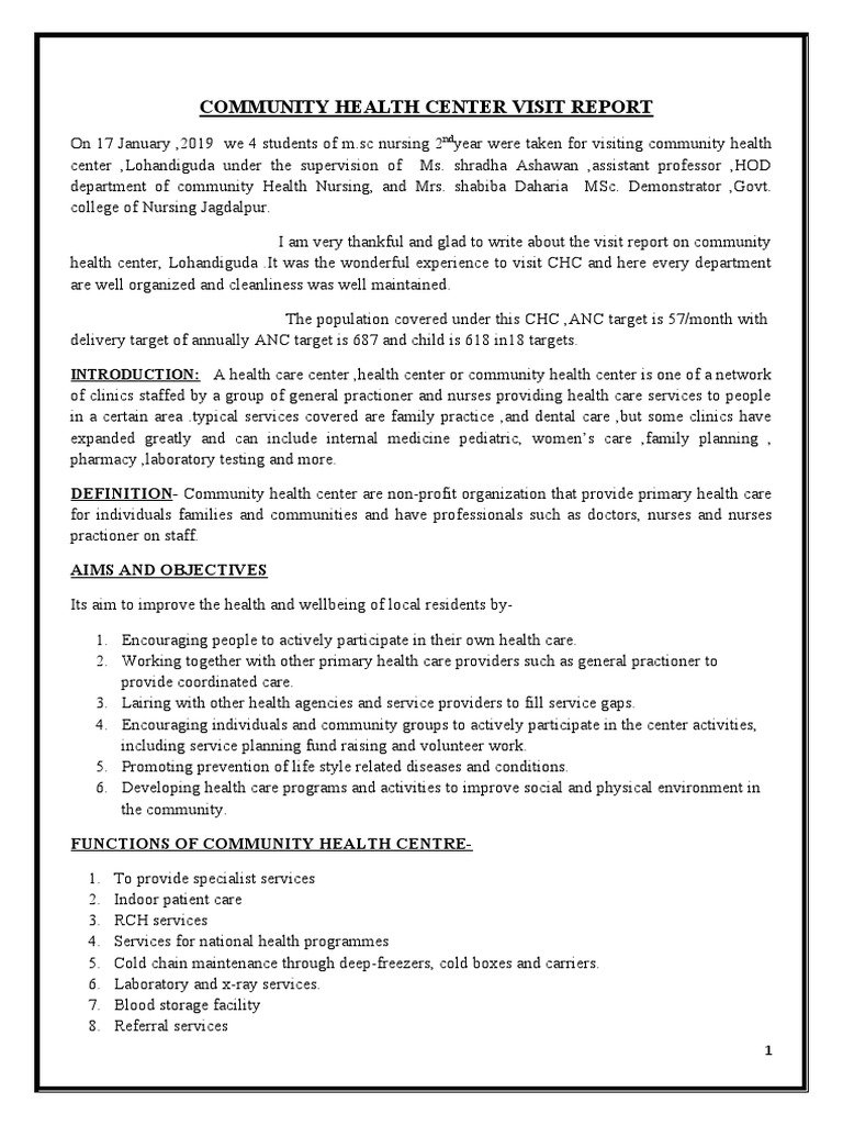 CHC - 2 | PDF | Health Professional | Eradication Of Infectious Diseases