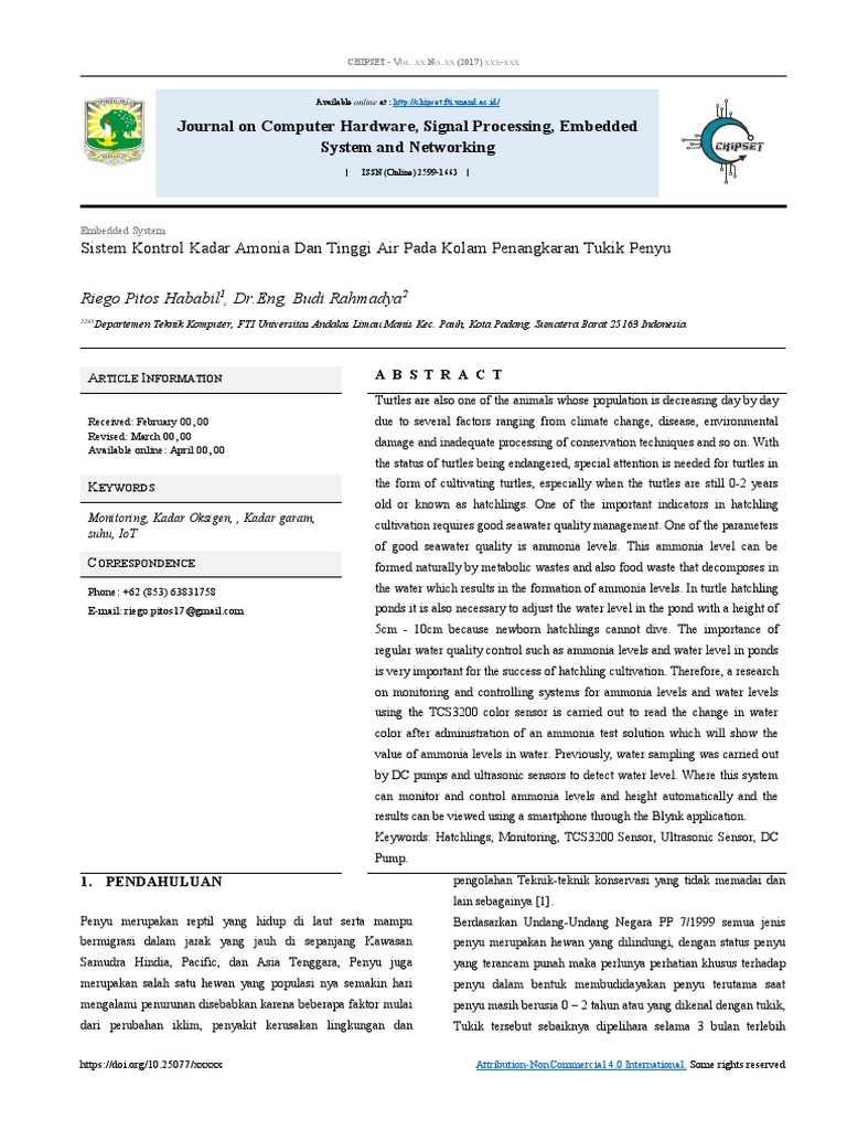 Jurnal Penyu | PDF | Computer Engineering | Computing