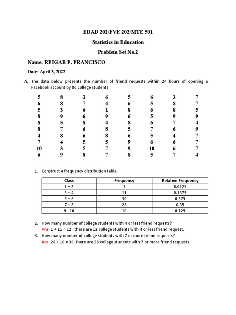 Problem Set 2 | PDF