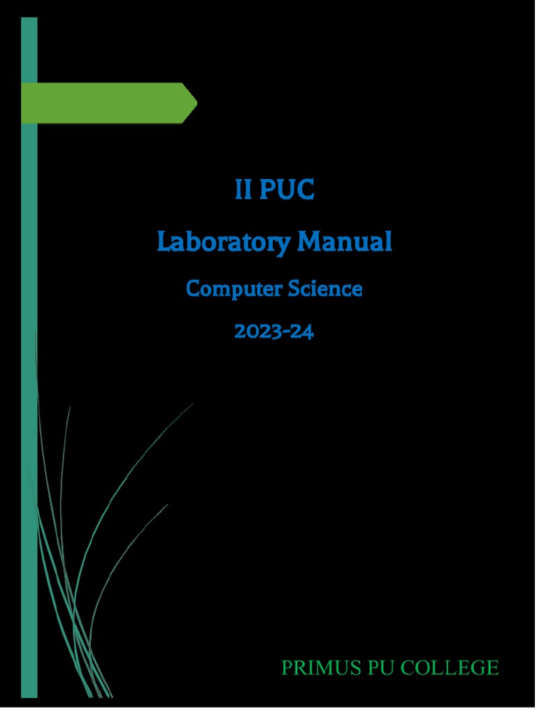 2nd PUC Computer Lab Manual-2023 | PDF | Queue (Abstract Data Type) | Inheritance (Object ...