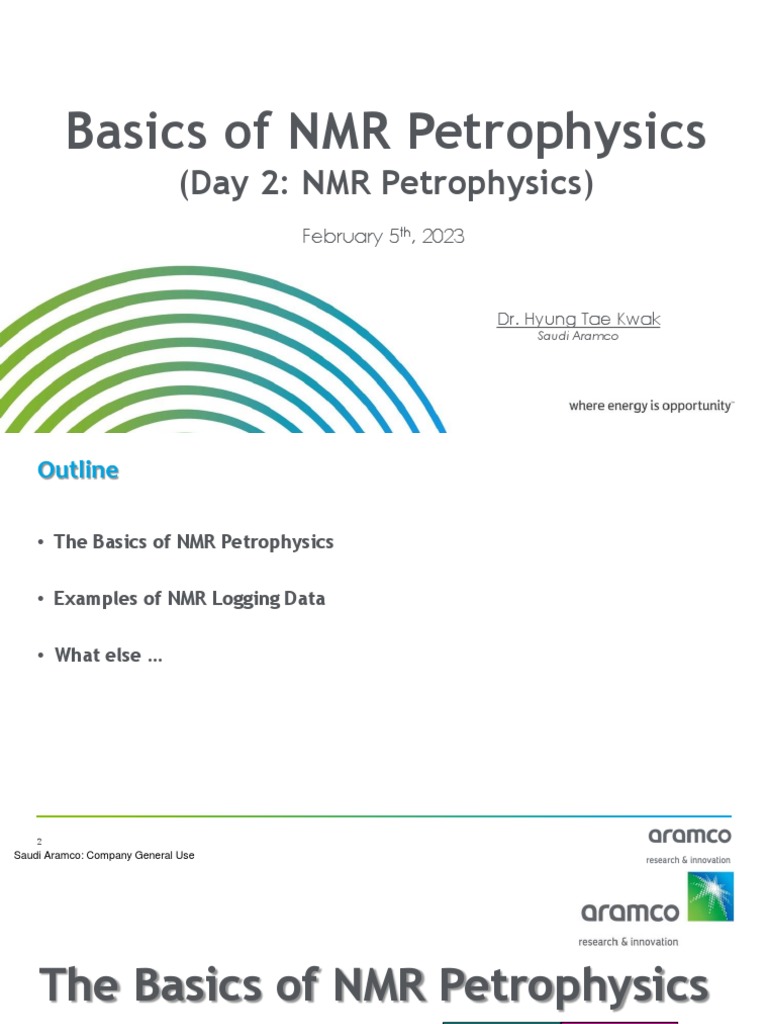 PETE 525 - Lecture 3 NMR 2 | PDF | Porosity | Permeability (Earth Sciences)