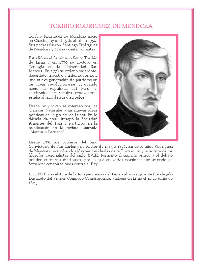 Toribio Rodriguez de Mendoza | PDF | Historia | Religión y espiritualidad