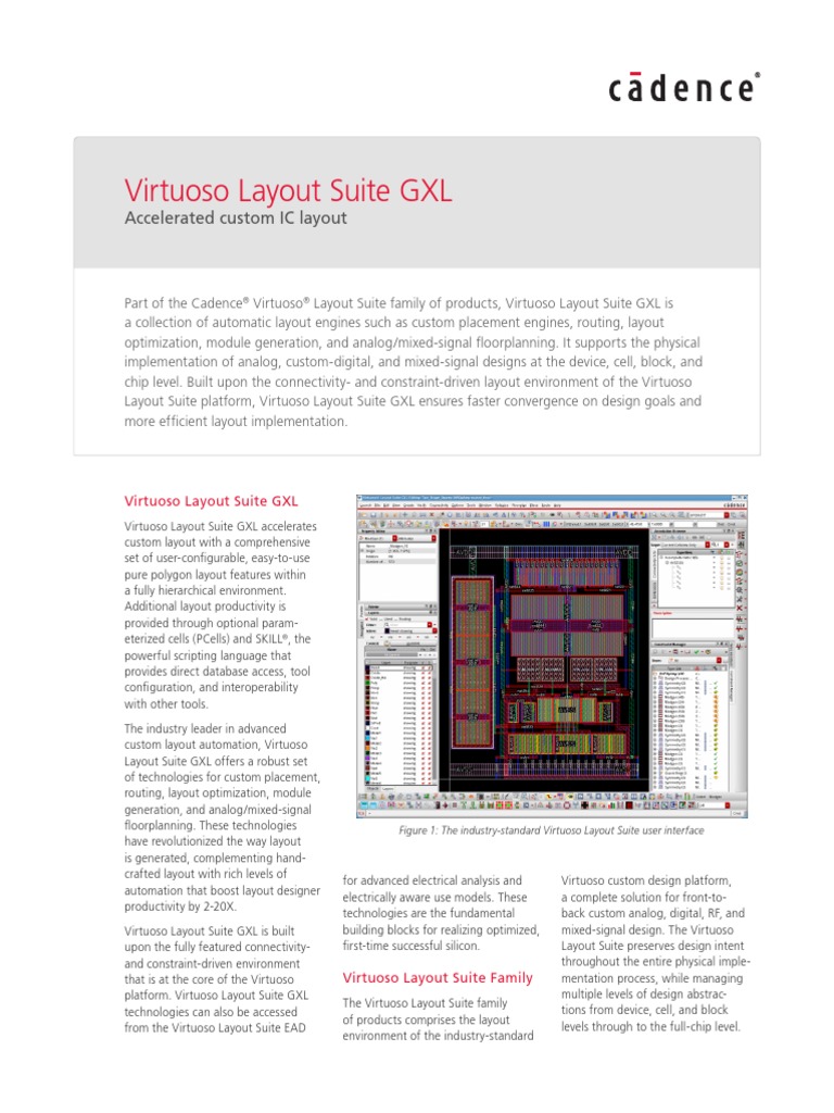 Virtuoso Layout Suite GXL Ds | PDF | Mixed Signal Integrated Circuit ...