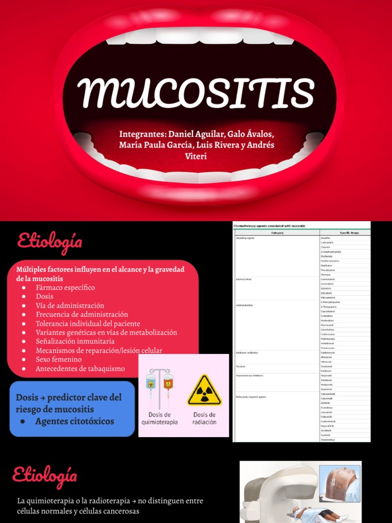 MUCOSITIS | PDF | Quimioterapia | Enfermedades y trastornos