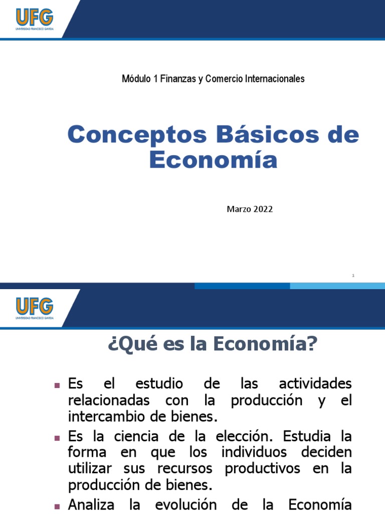 T1-Conceptos Basicos de Economia | PDF | Inflación | Oferta (economía)