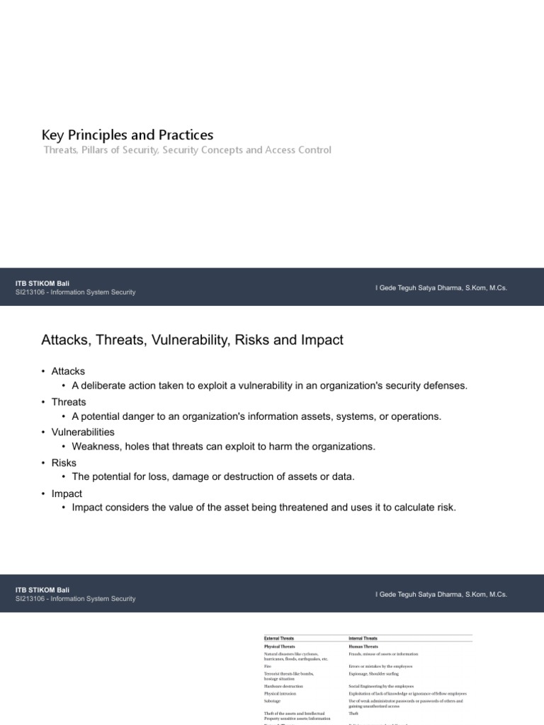 Pillars and Access Control | PDF | Security | Computer Security