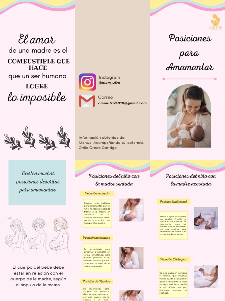 Triptico Posiciones Para Amamantar Pdf
