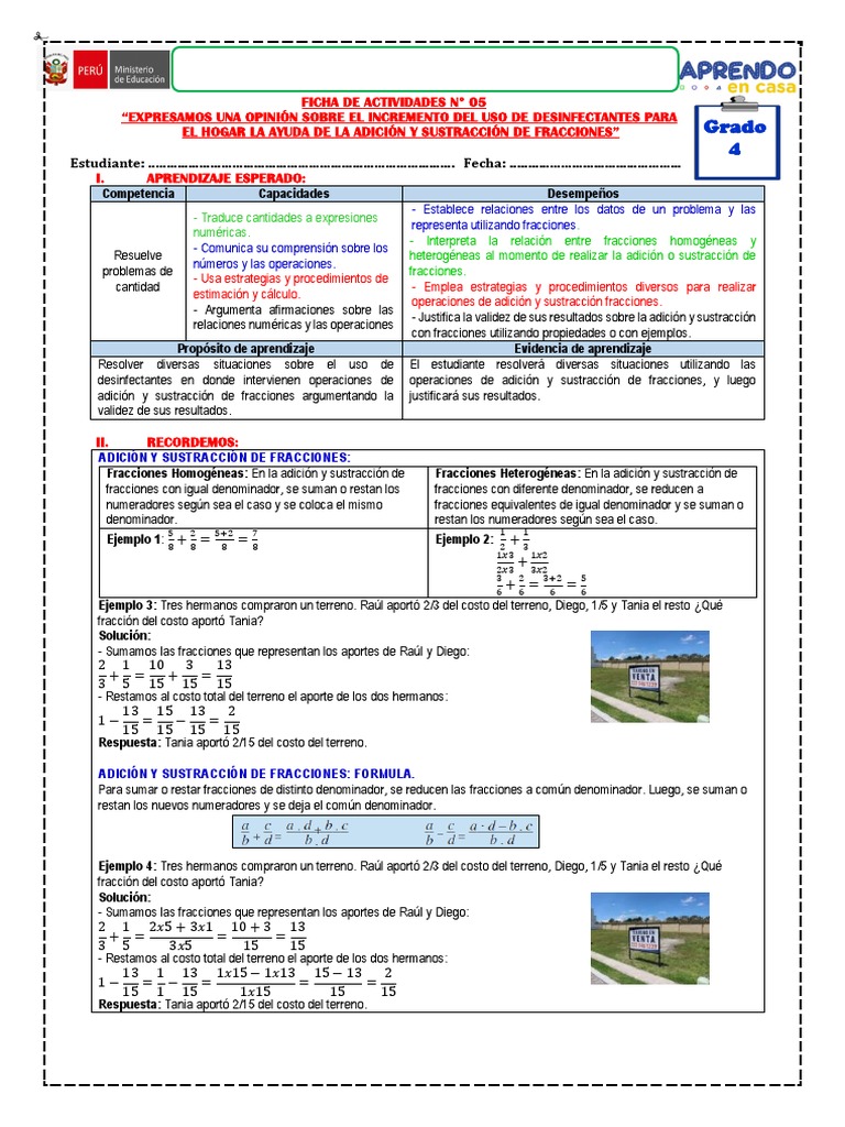 Ficha 2 - 4tro - Exp 3 | PDF