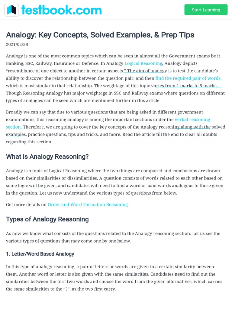 Analogy | PDF