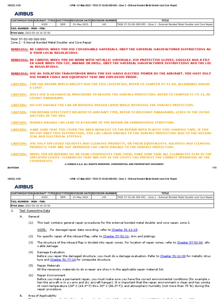 SRM - 01-May-2023 - TASK 57-52-00-300-093 - Zone 2 - External Bonded ...