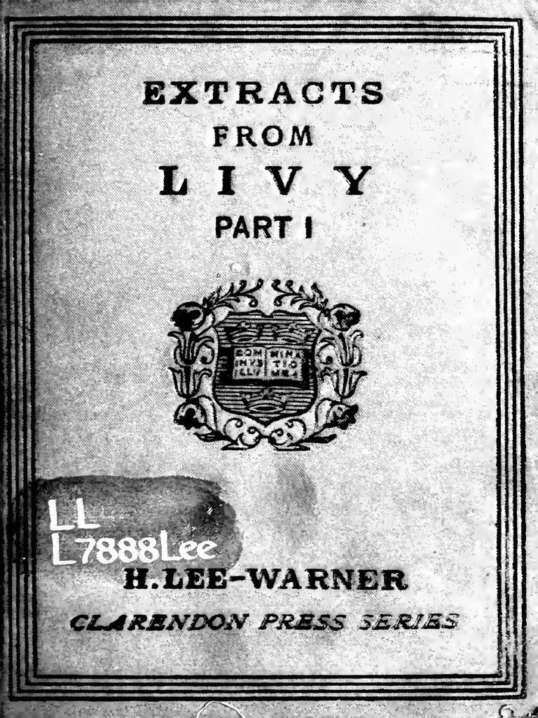 Lee-Warner, H - Extracts From Livy Part I | PDF