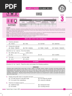 Imo Sample Paper Class-3 2025-26 | PDF | Geometry | Mathematics