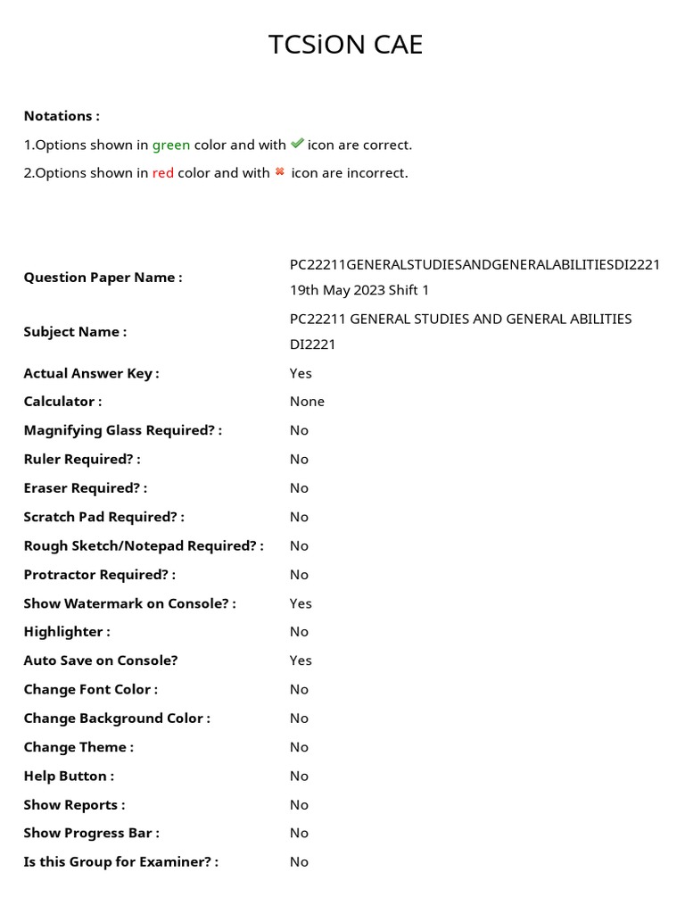 Drugs Inspector Master Question Papers 19-05-2023 | PDF | Computing ...