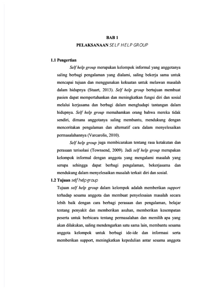 PDF Pelaksanaan Self Help Group - Compress | PDF