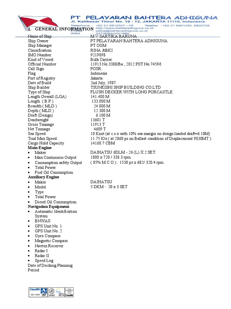 Docking and Repair Specification SARBAR | PDF | Ships | Pump