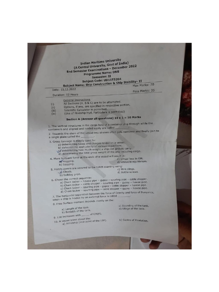 IMU Past Year Papers December 2022 SEM 2 All | PDF