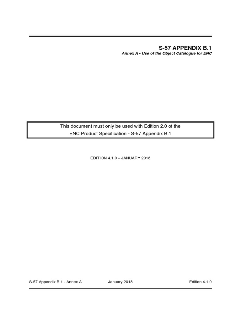 S-57 Appendix B.1 Annex A UOC Edition 4.1.0 - Jan18 - EN | PDF ...