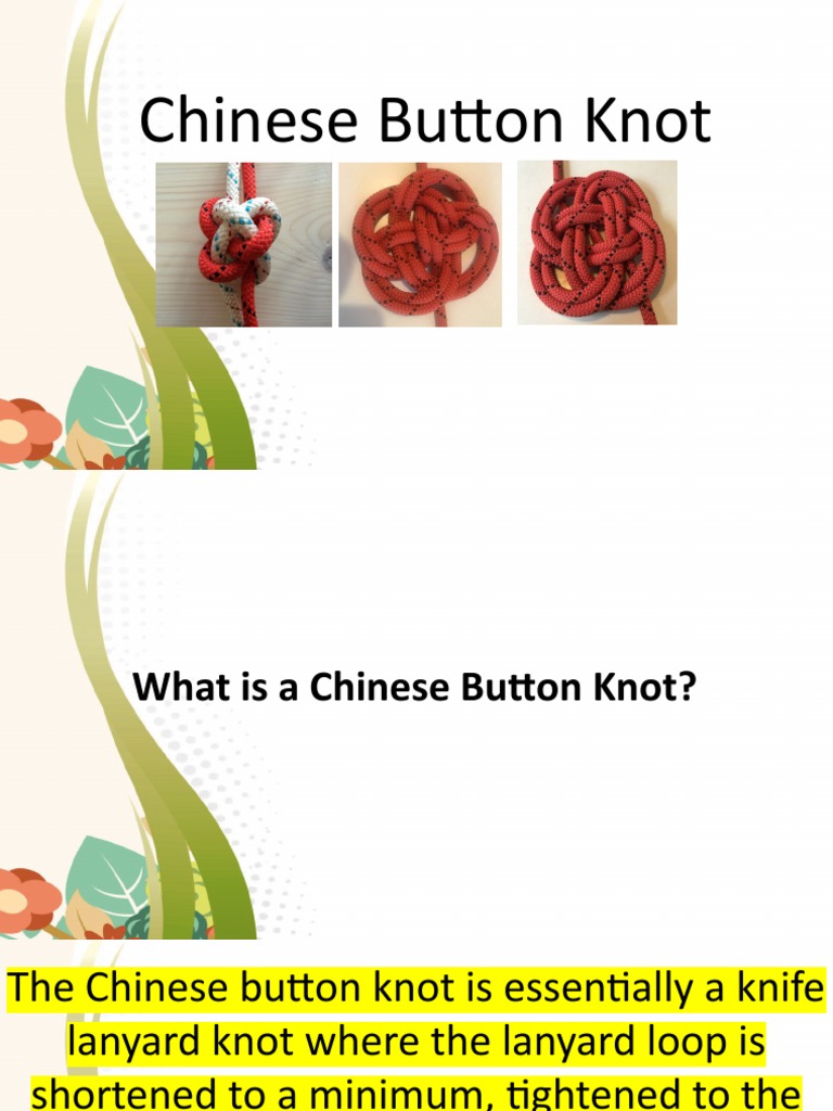 3 Chinese Button Knot | PDF | Knot | Scoutcraft