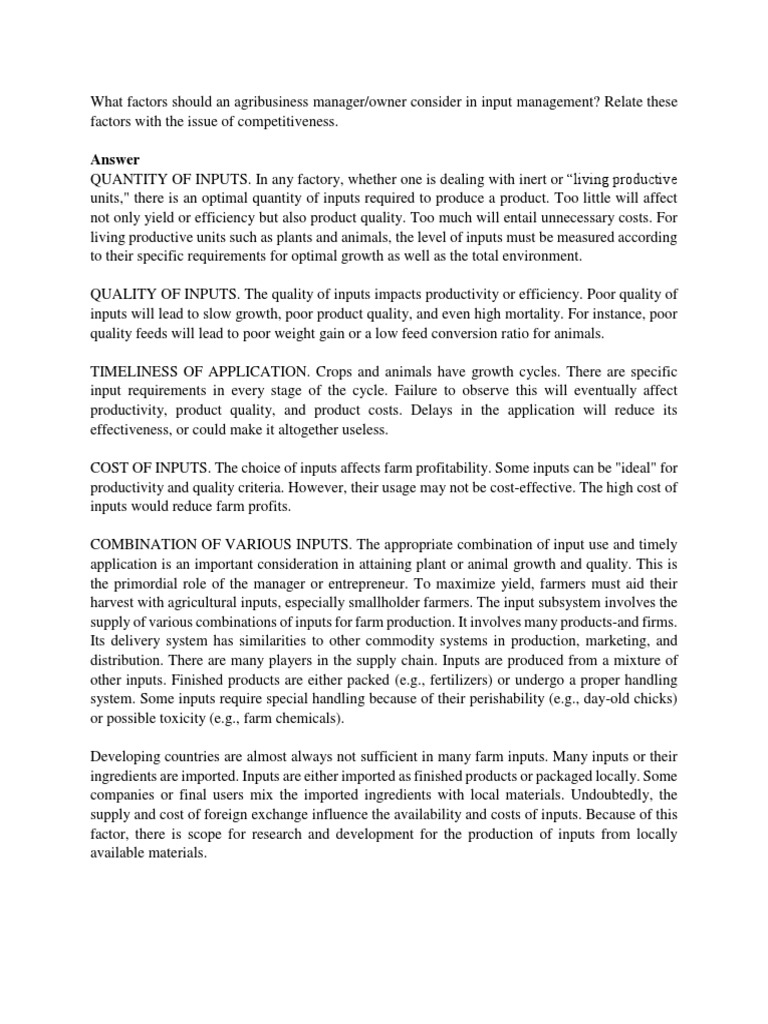 Intended Learning Activity 2.1 | PDF | Farms | Farmer