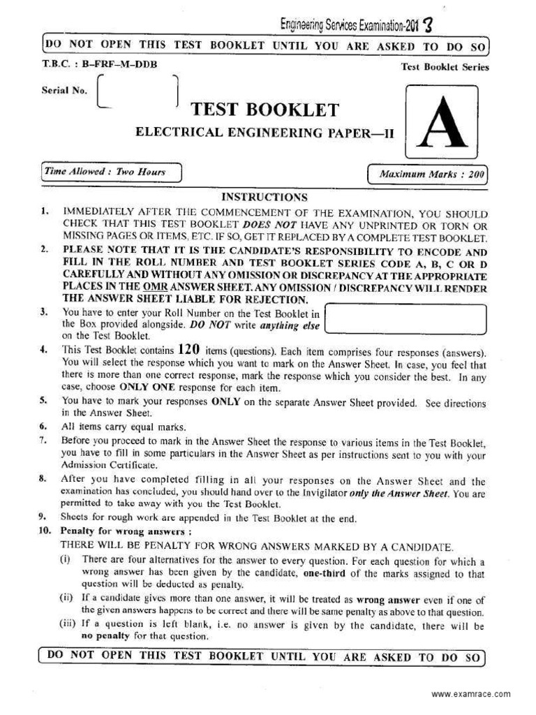Electrical Engineering Exam Paper II | PDF | Amplifier | Electric Motor