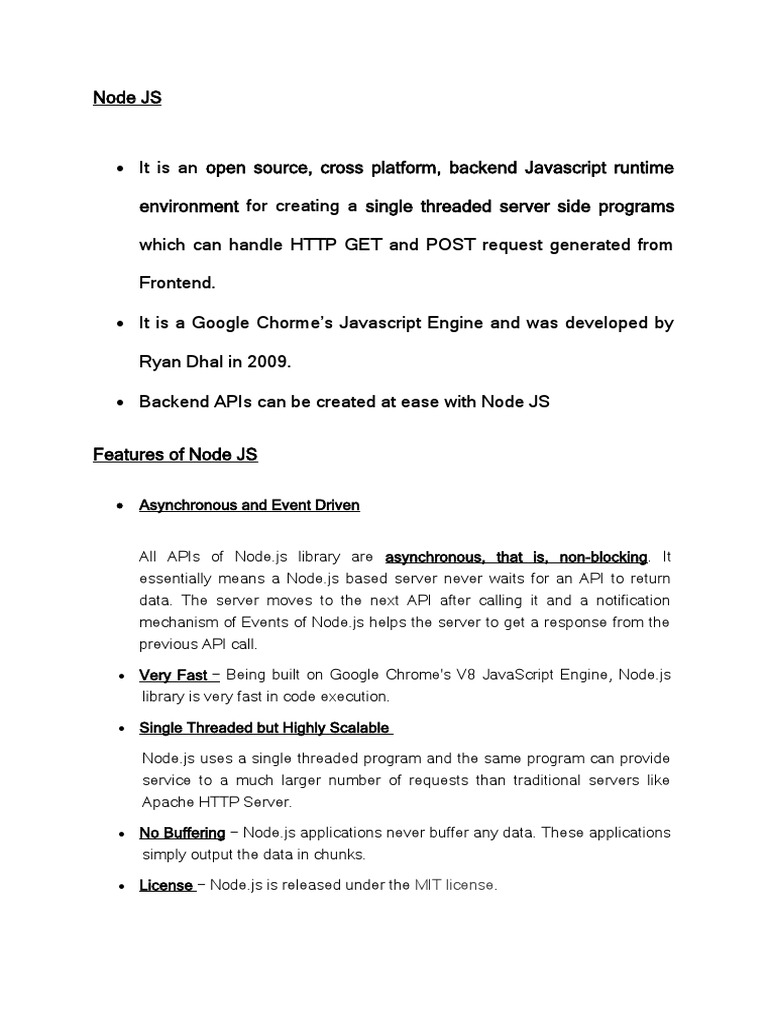 Node JS (1) Final | PDF | No Sql | Data Management
