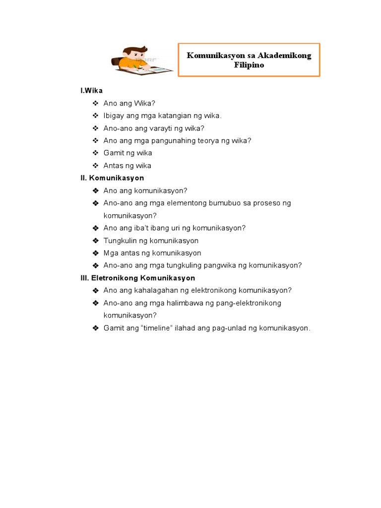 Module Komunikasyon | PDF