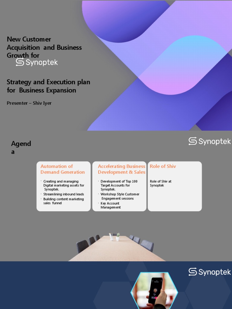 New - Customer - Acquisition - Plan - Synoptek v2 | PDF