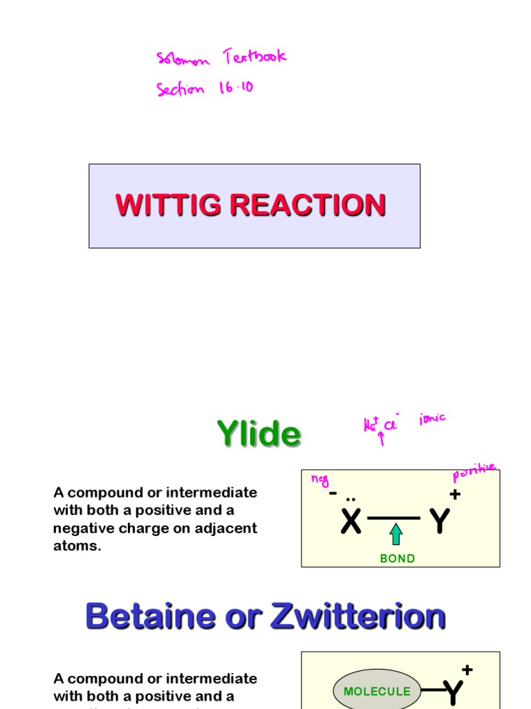 Chap16c Wittig | PDF | Alkene | Chemical Reactions