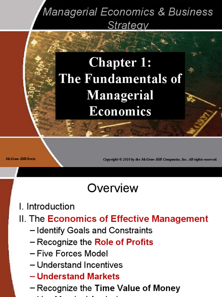 3 - The Fundamentals of Managerial Economics | PDF | Economics | Profit ...
