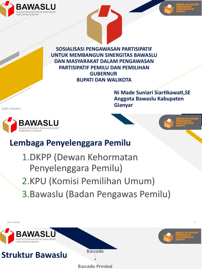 Materi SKPP Bawaslu Gianyar | PDF