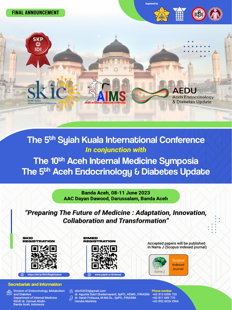 Final Announcement SKIC-AIMS-AEDU 2023 | PDF