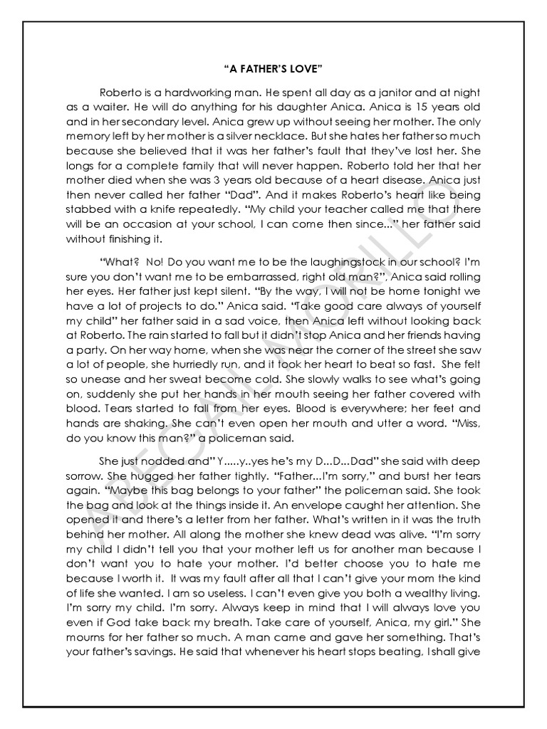 A Father's Love | PDF