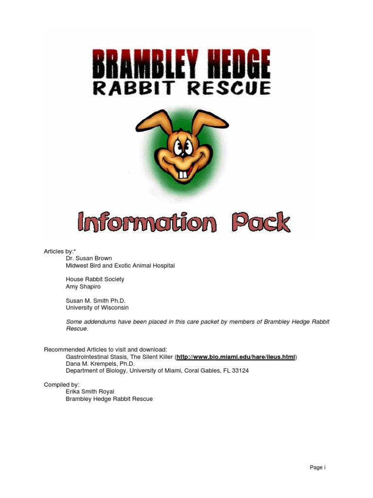 Some Addendums Have Been Placed in This Care Packet by Members of ...