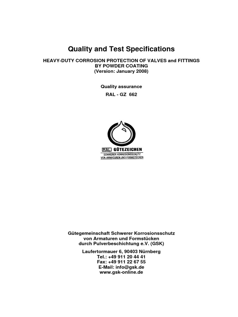 Quality and Test Specifications HEAVY DU | PDF | Coating | Paint