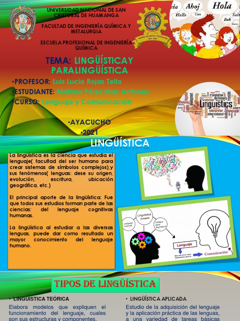 Linguistica y Paralinguistica | PDF | Lingüística | Comunicación