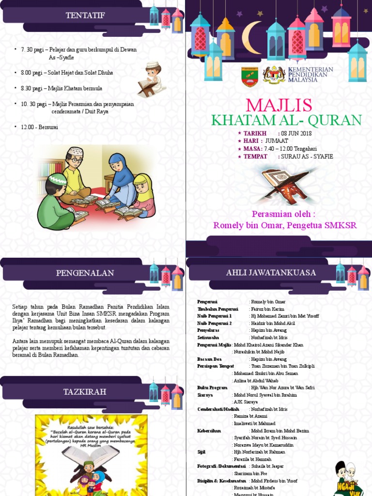 Buku Program Khatam Al Quran | PDF Buku Program Khatam Al Quran | PDF