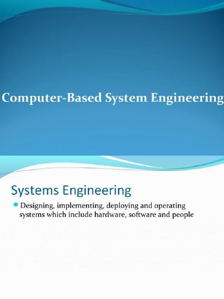 Computer Based System Engineering Pdf