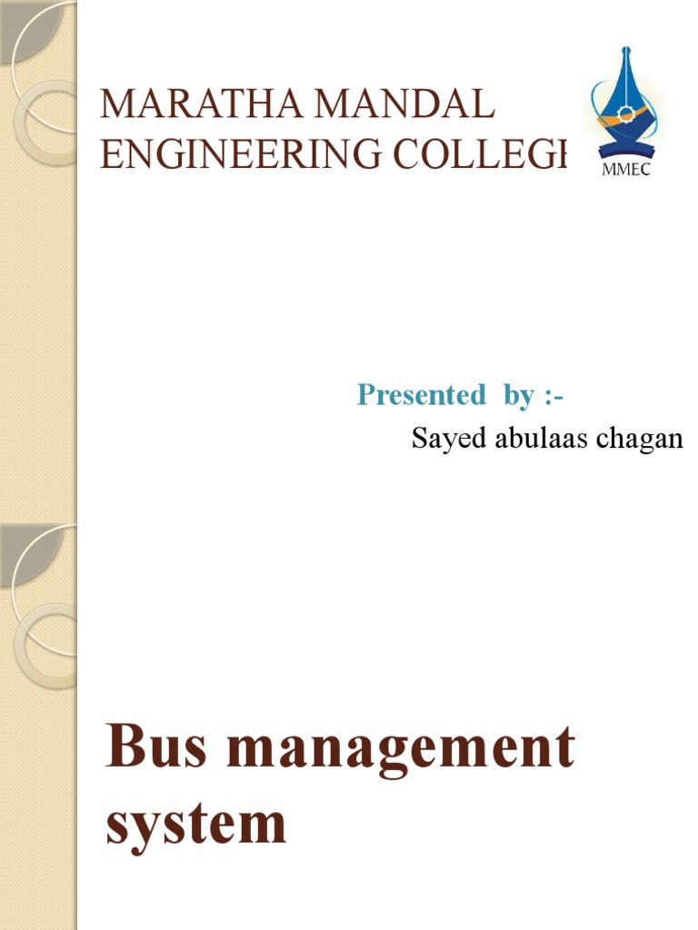 Bus Management System | PDF