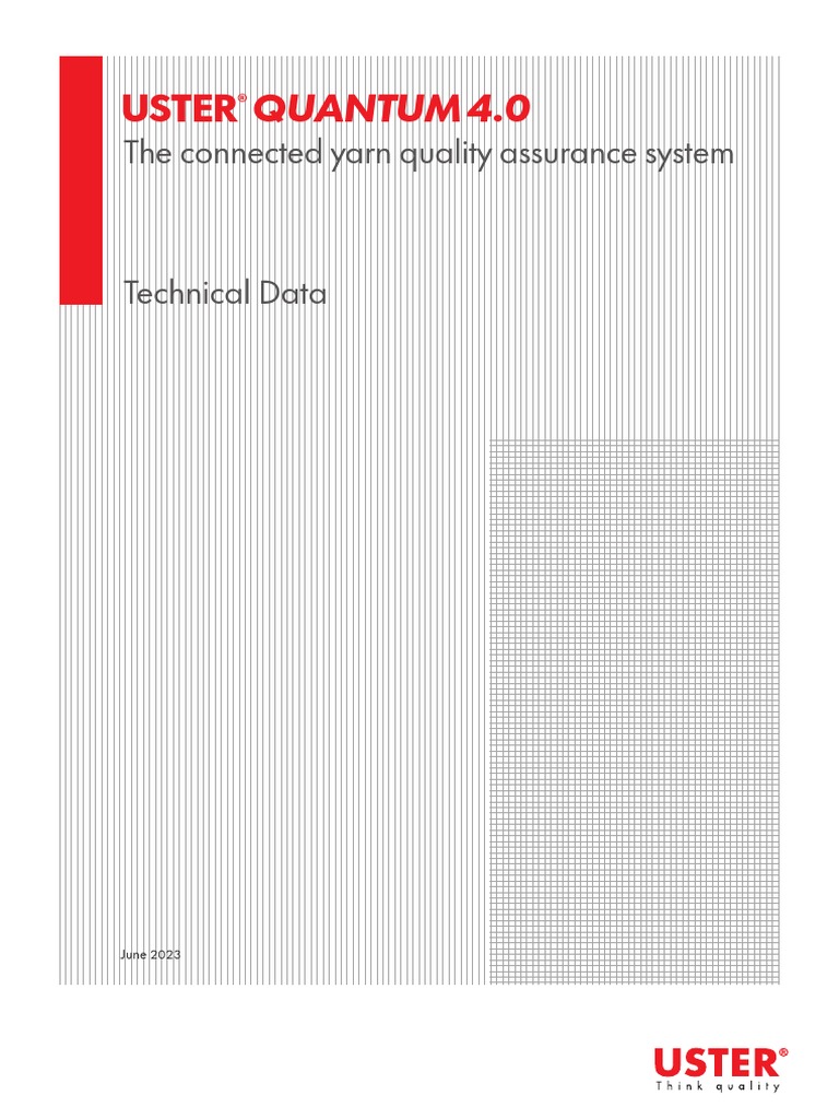 Uster Quantum 4.0 Techdate Web en 23 | PDF | Yarn | Humidity