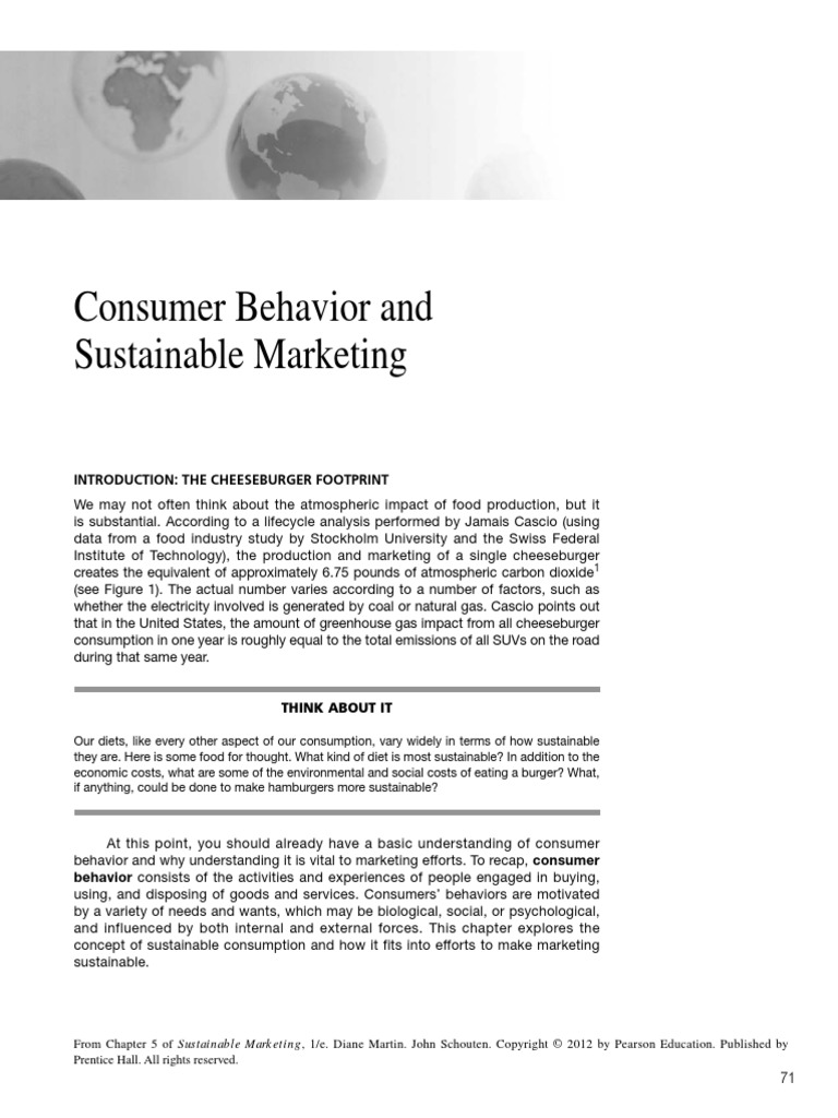 Consumer Behavior and Sustainable Marketing | PDF | Sustainability ...