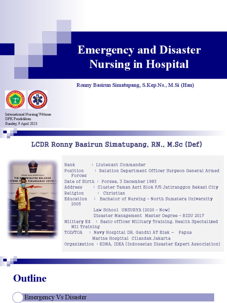 Emergency Nursing in Disaster Management | PDF | Emergency Management ...