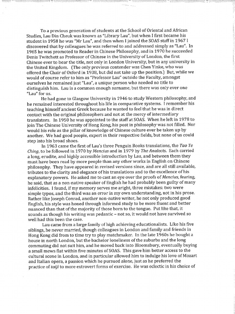 D C Lau - Eng | PDF