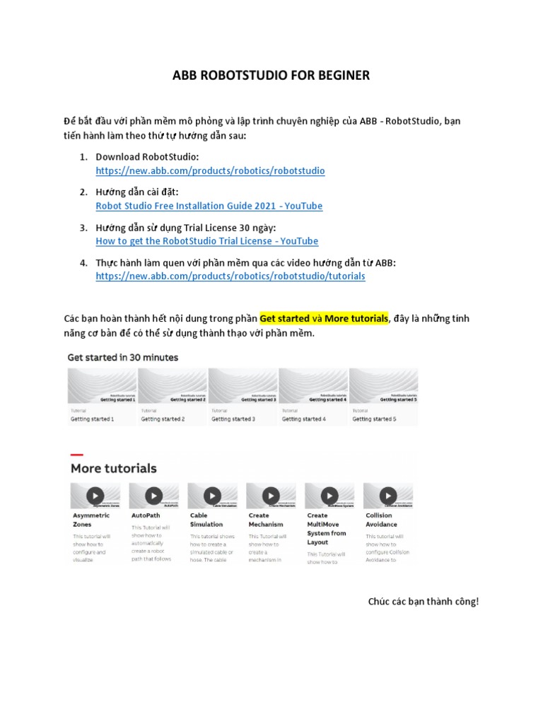 RobotStudio for Beginner_V1 20230100 | PDF