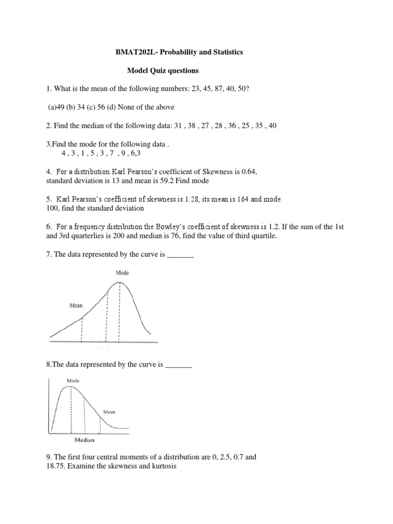 Model Quiz Questions - 1 | PDF