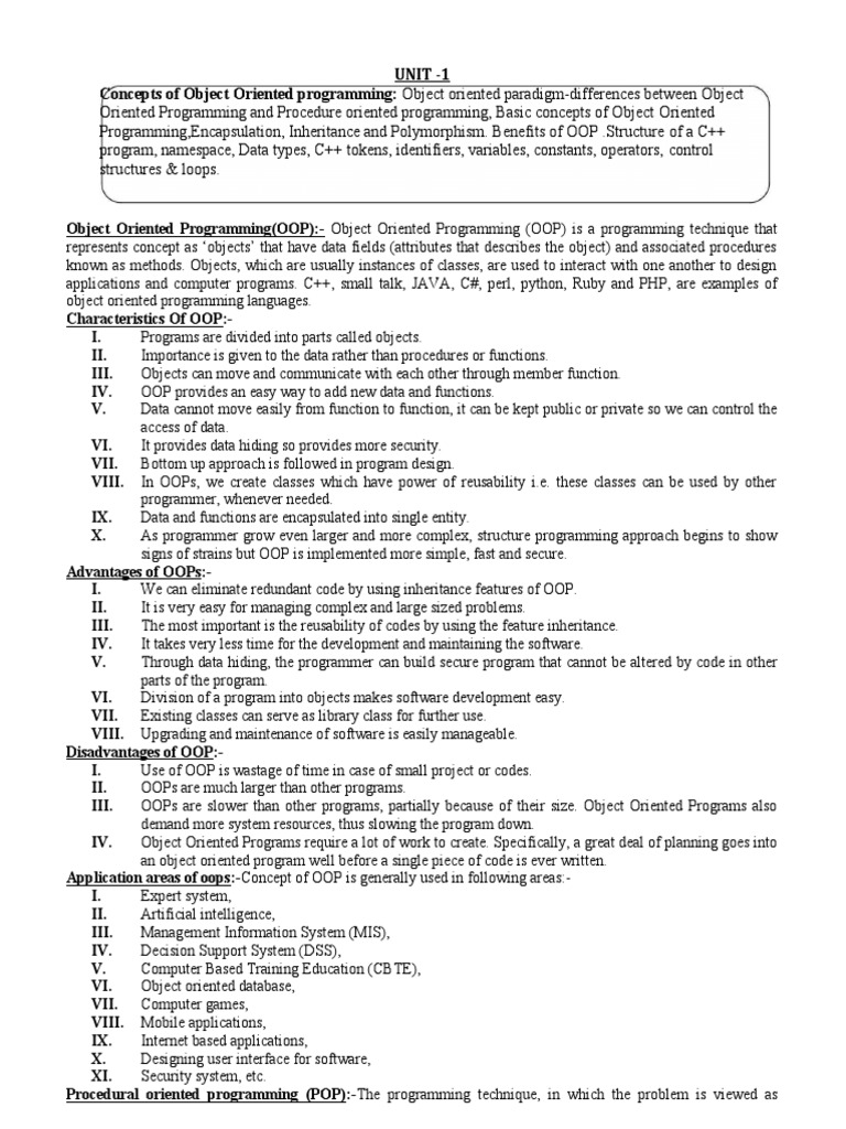 C Pdf Pdf Object Oriented Programming Boolean Data Type
