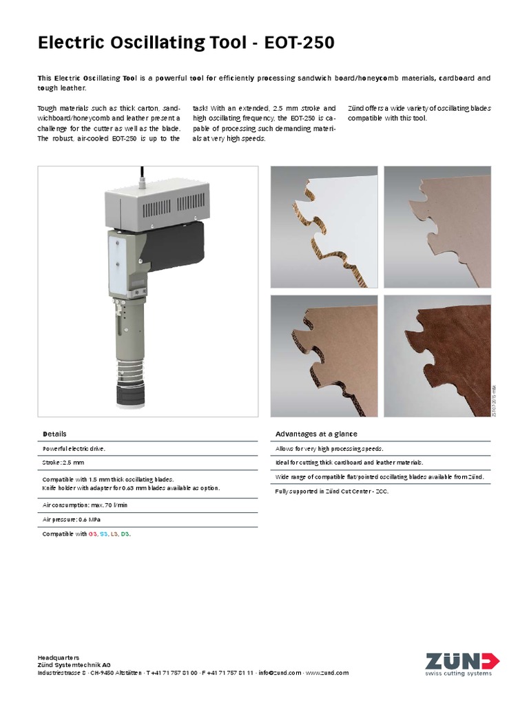 Electric Oscillating Tool - EOT250 - en | PDF