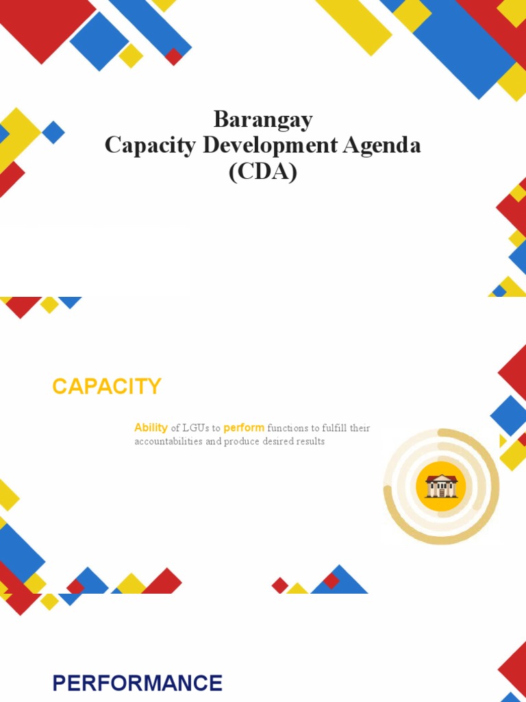 DTP CapDev Agenda Brgy | PDF | Capacity Building | Infrastructure