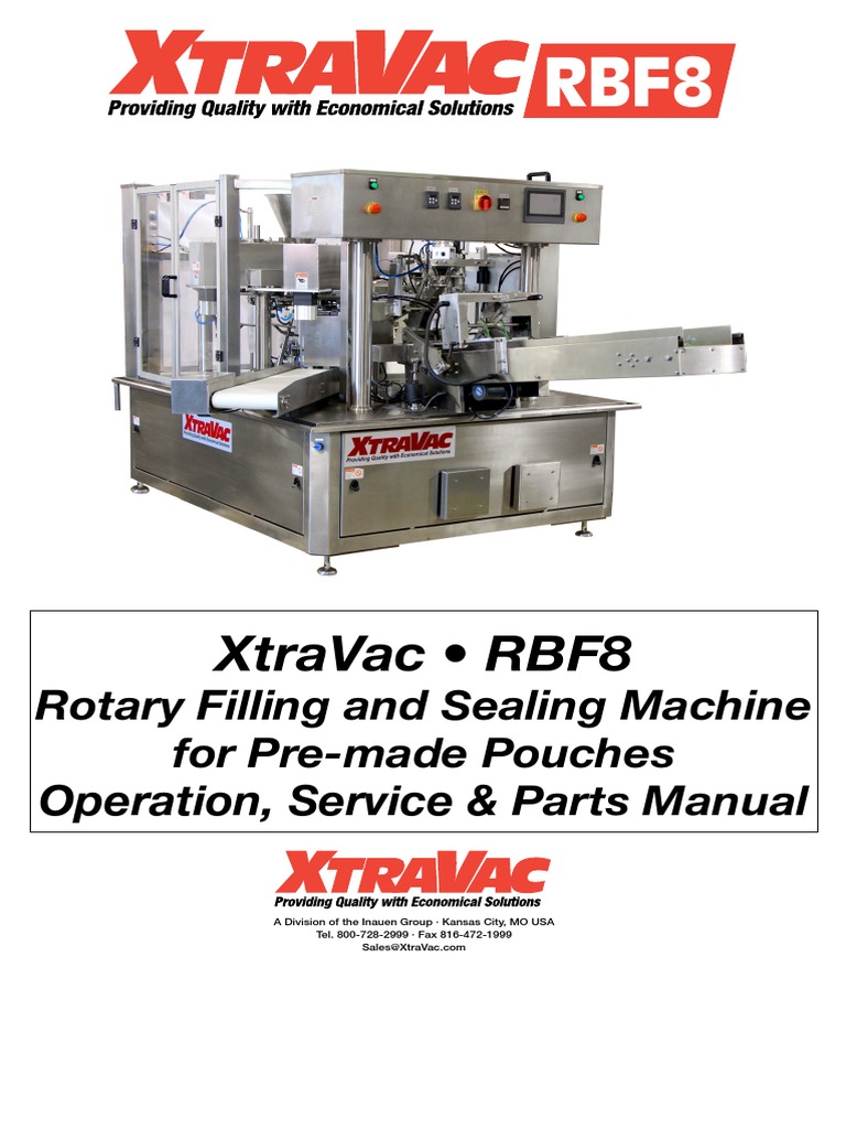 XtraVac RBF8 Rotary Bag Filling and Sealing Machine Operation Service ...