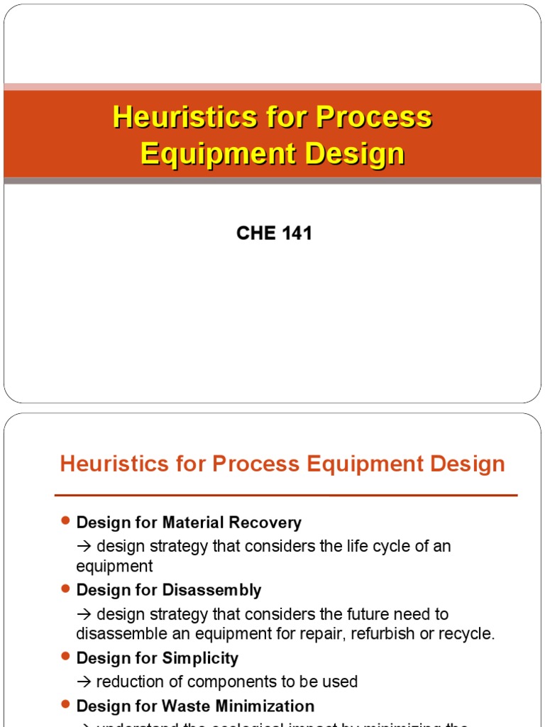 12 - Heuristics For Process Equipment Design | PDF